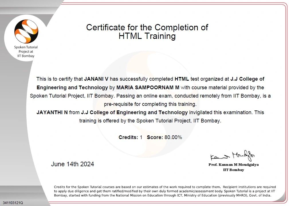#spokentutorial #iitbomboy #html #webdevelopment | Janani V #spokentutorial #iitbomboy #html #webdevelopment | Janani V