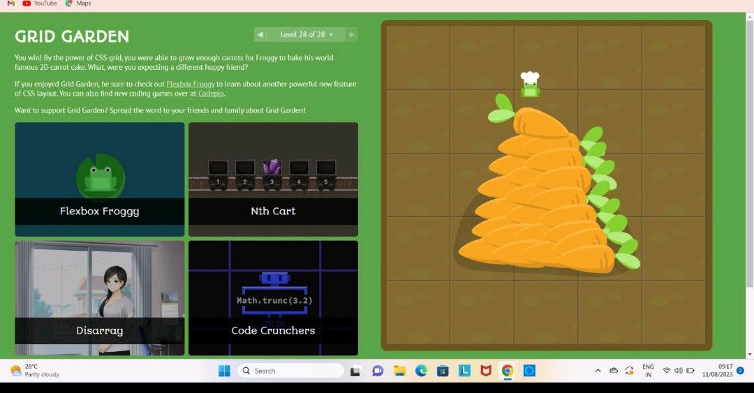 Successfully completed css grid game using css properties #htmlcss # ... Successfully completed css grid game using css properties #htmlcss # ...