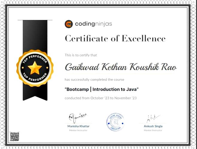 Kethan Koushik on LinkedIn: #java #codingninjas #jobbootcamp # ... Kethan Koushik on LinkedIn: #java #codingninjas #jobbootcamp # ...