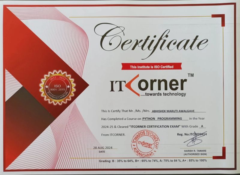 Abhishek Awalgave on LinkedIn: #python Abhishek Awalgave on LinkedIn: #python