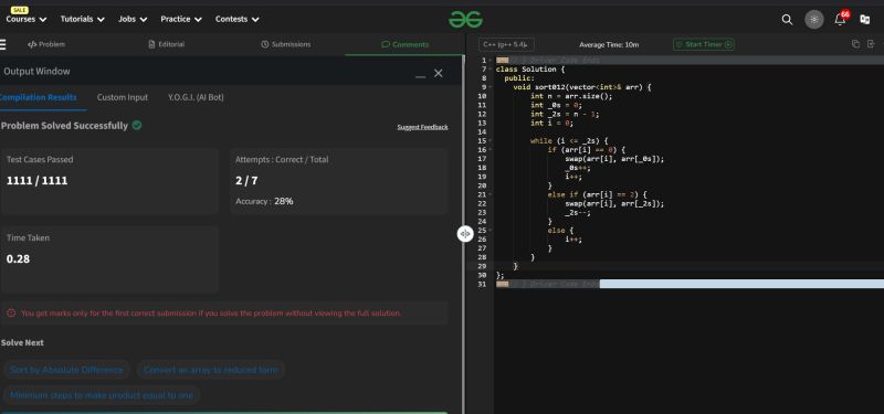 FAIZAN AHMED on LinkedIn: #sorting #algorithm #codingchallenge #gfg160 ... FAIZAN AHMED on LinkedIn: #sorting #algorithm #codingchallenge #gfg160 ...