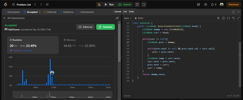 Sahil Kumar on LinkedIn: #insertionsort #algorithm #leetcode # ... Sahil Kumar on LinkedIn: #insertionsort #algorithm #leetcode # ...