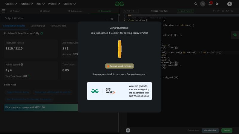 kumar Tatikonda on LinkedIn: #geeksforgeeks #100daysofcode #dsa # ... kumar Tatikonda on LinkedIn: #geeksforgeeks #100daysofcode #dsa # ...