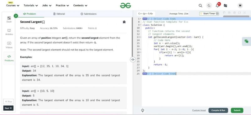 Mahak Agarwal on LinkedIn: #gfg160 #dsa #codingjourney #cplusplus # ... Mahak Agarwal on LinkedIn: #gfg160 #dsa #codingjourney #cplusplus # ...