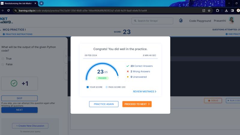 Prasanthi Chenna on LinkedIn: #100daysofcode #nxtwaveccbp # ... Prasanthi Chenna on LinkedIn: #100daysofcode #nxtwaveccbp # ...