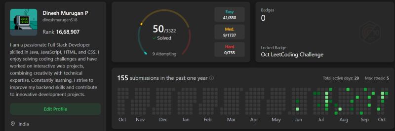 DINESH MURUGAN P on LinkedIn: #leetcode #java #backenddevelopment # ... DINESH MURUGAN P on LinkedIn: #leetcode #java #backenddevelopment # ...