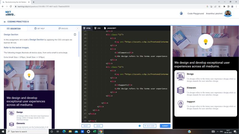 ANANTHA LAKSHMI GUNDA on LinkedIn: #html #css #js #nxtwave #rahulattuluri ANANTHA LAKSHMI GUNDA on LinkedIn: #html #css #js #nxtwave #rahulattuluri