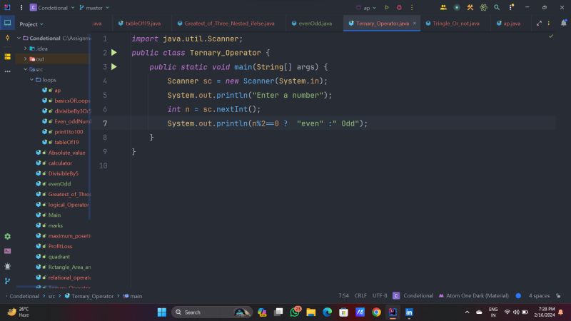 How the ternary operator simplifies conditional expressions | Mir Rehan ... How the ternary operator simplifies conditional expressions | Mir Rehan ...