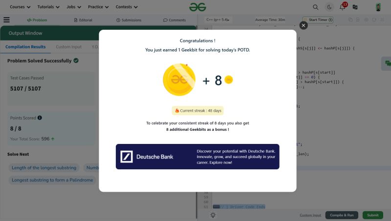 Sushant Bhardwaj on LinkedIn: #gfg #dsa #48days #streak Sushant Bhardwaj on LinkedIn: #gfg #dsa #48days #streak