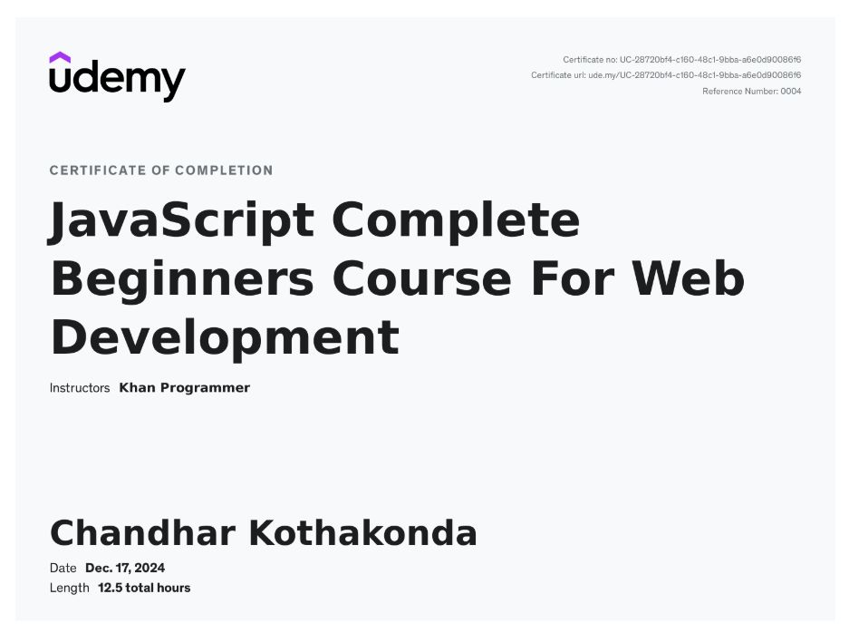 Chandhar Kothakonda on LinkedIn: #javascript #webdevelopment # ... Chandhar Kothakonda on LinkedIn: #javascript #webdevelopment # ...