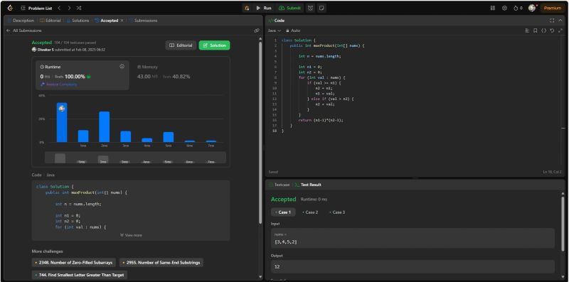 Diwakar S on LinkedIn: #100daysofcode #leetcode #java #codingchallenge ... Diwakar S on LinkedIn: #100daysofcode #leetcode #java #codingchallenge ...