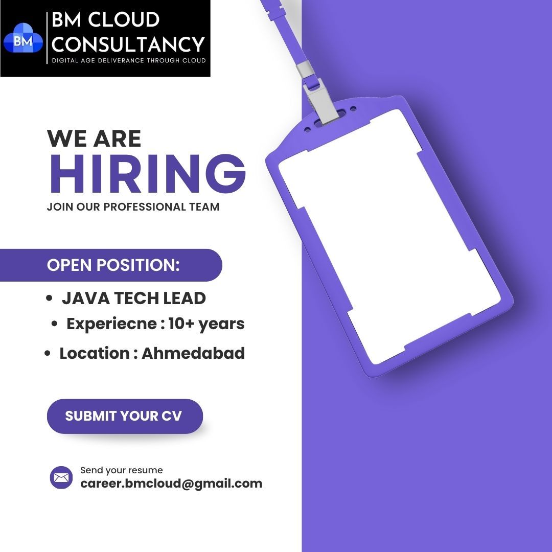BM Cloud Consultancy on LinkedIn: #javatechlead #techleadership # ... BM Cloud Consultancy on LinkedIn: #javatechlead #techleadership # ...