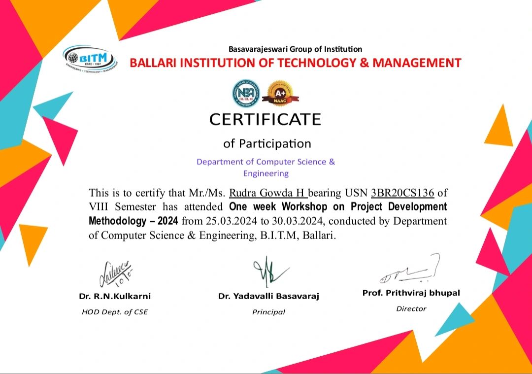#projectdevelopment #bitm #pdm | Rudra Gowda H #projectdevelopment #bitm #pdm | Rudra Gowda H