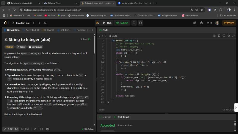#leetcode #cplusplus #atoi #stringparsing #overflowhandling # ... #leetcode #cplusplus #atoi #stringparsing #overflowhandling # ...
