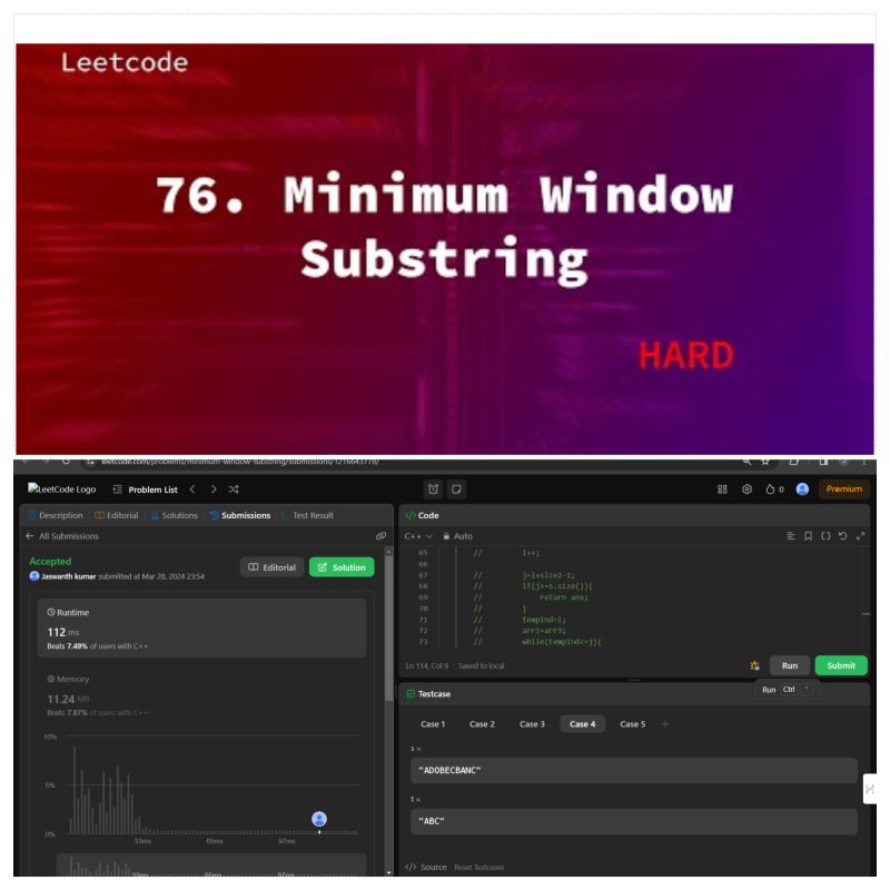 Day 44 of #100DaysOfCode Odyssey: C++ vs LeetCode | Jaswanth Kumar ... Day 44 of #100DaysOfCode Odyssey: C++ vs LeetCode | Jaswanth Kumar ...