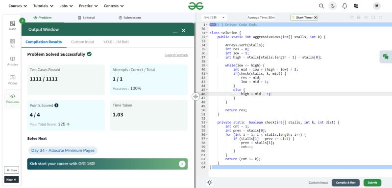 Mohammad Sharukh on LinkedIn: #gfg160 #geekstreak2024 #codingchallenge Mohammad Sharukh on LinkedIn: #gfg160 #geekstreak2024 #codingchallenge
