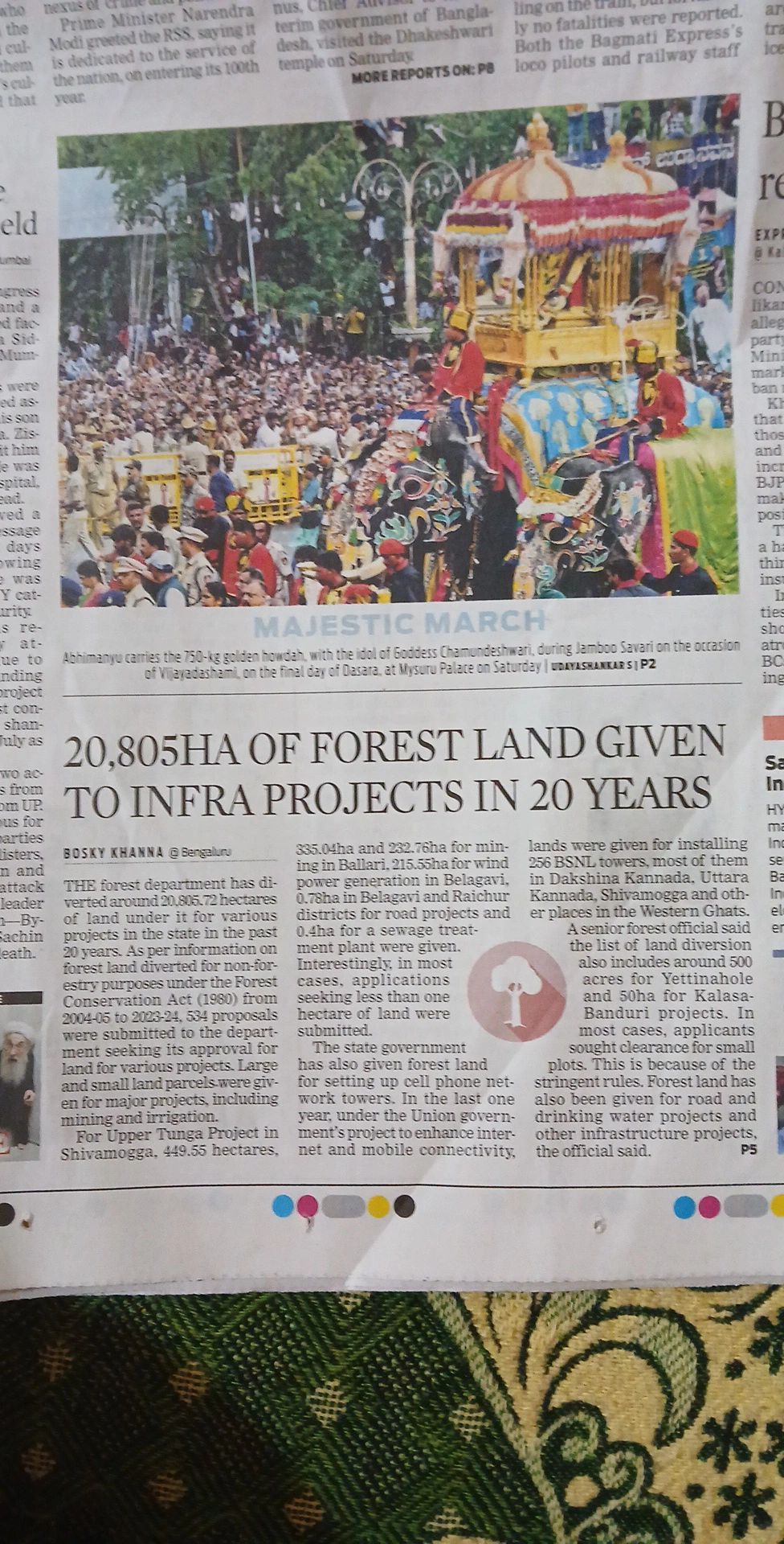 Gundappa Srinivas on LinkedIn: Destroying forests for infrastructure ... Gundappa Srinivas on LinkedIn: Destroying forests for infrastructure ...