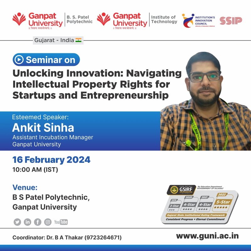 Ganpat University - B S Patel Polytechnic on LinkedIn: Dear Faculty ... Ganpat University - B S Patel Polytechnic on LinkedIn: Dear Faculty ...