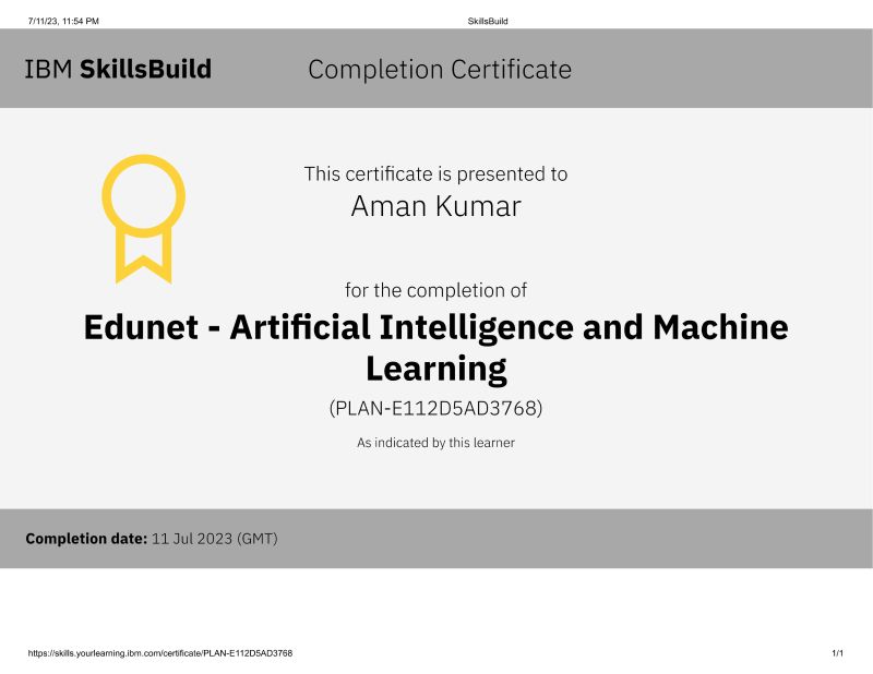 #ibm #ibmcertification #artificialintelligence #machinelearning… | Aman ... #ibm #ibmcertification #artificialintelligence #machinelearning… | Aman ...