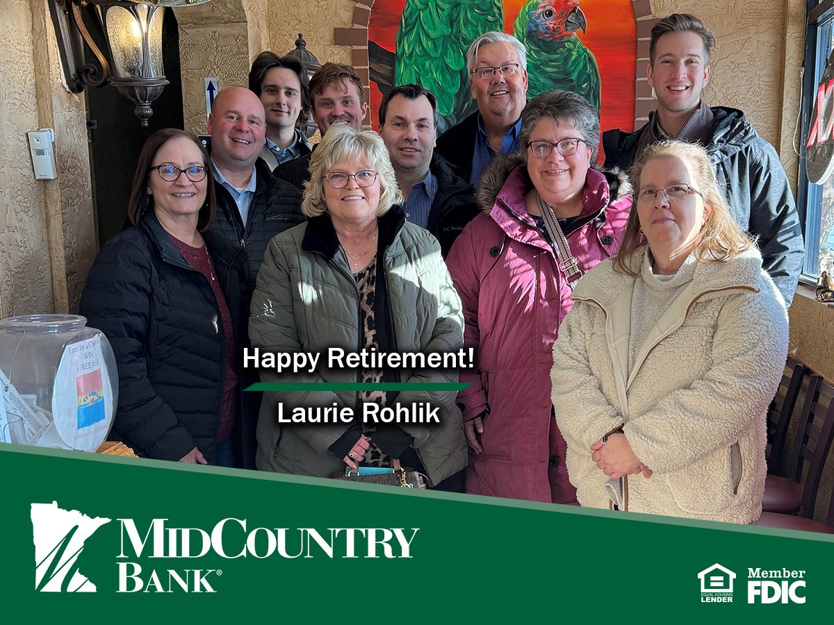 MidCountry Bank on LinkedIn: Join us in congratulating Laurie Rohlik on ... MidCountry Bank on LinkedIn: Join us in congratulating Laurie Rohlik on ...