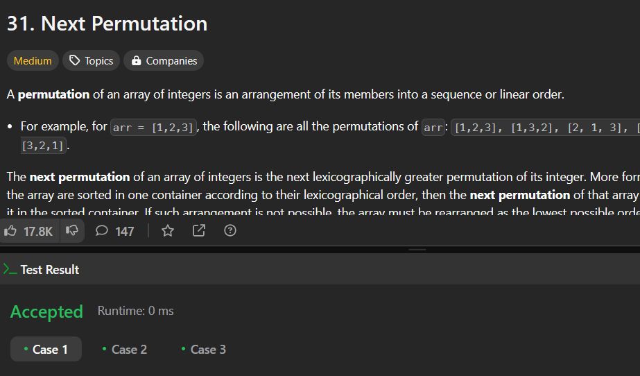 Nailed it with Next Permutation challenge | Er. Kunal Jaiswal posted on ... Nailed it with Next Permutation challenge | Er. Kunal Jaiswal posted on ...
