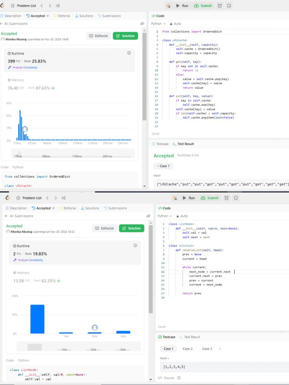 MONIKA Muniraj on LinkedIn: #coding #python #leetcode #datastructures # ... MONIKA Muniraj on LinkedIn: #coding #python #leetcode #datastructures # ...