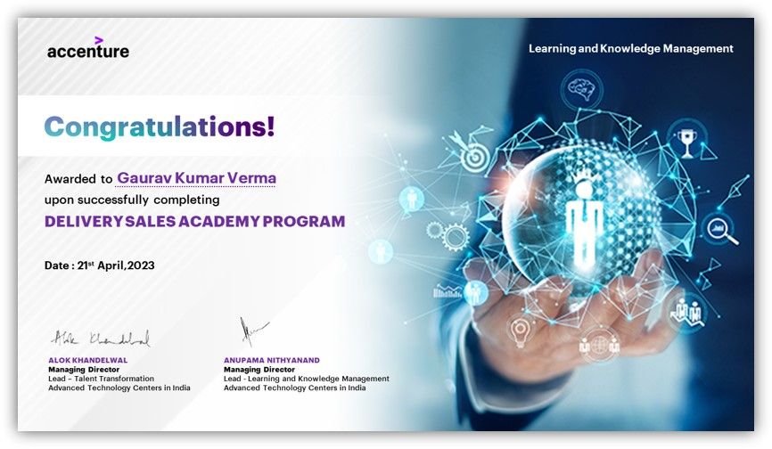 Gaurav Kumar Verma on LinkedIn: #deliverysalesacademy # ... Gaurav Kumar Verma on LinkedIn: #deliverysalesacademy # ...