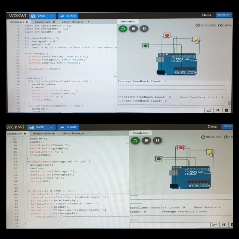New project using arduino Uno feedback counter | Abinaya Madhusamy ... New project using arduino Uno feedback counter | Abinaya Madhusamy ...