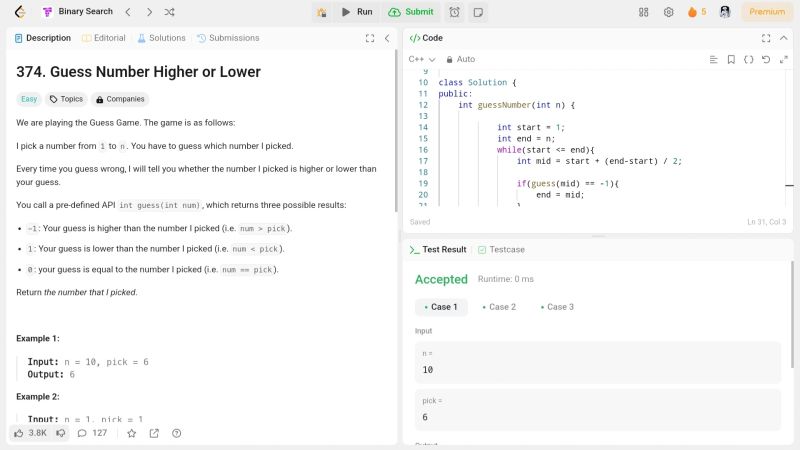 Het Thakkar on LinkedIn: #100daysofcode #leetcode #binarysearch # ... Het Thakkar on LinkedIn: #100daysofcode #leetcode #binarysearch # ...