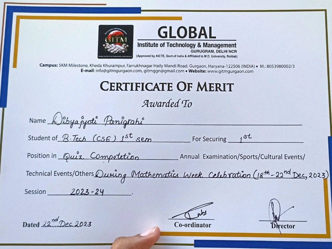 Dibyajyoti Panigrahi on LinkedIn: #mathwhiz #ramanujan #firstplace Dibyajyoti Panigrahi on LinkedIn: #mathwhiz #ramanujan #firstplace