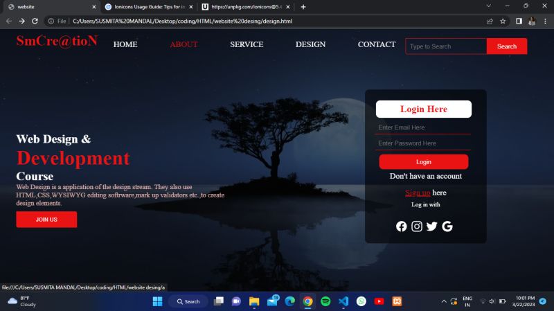 Susmita Mandal on LinkedIn: #desing #html #css #javascript #opentowork Susmita Mandal on LinkedIn: #desing #html #css #javascript #opentowork