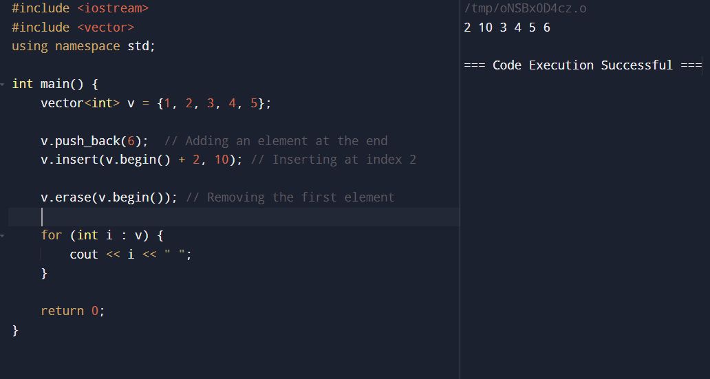 Manas Bhatt on LinkedIn: #c #codesnippet #dsa #vectors #100daysofcode Manas Bhatt on LinkedIn: #c #codesnippet #dsa #vectors #100daysofcode
