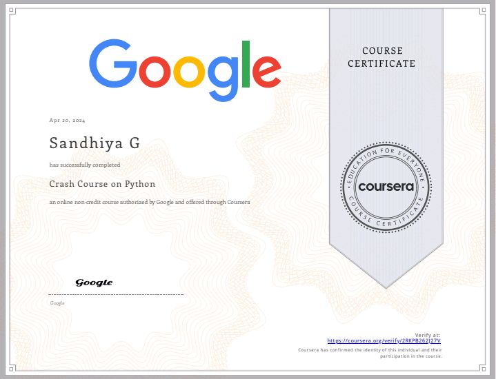 Sandhiya Gurumoorthy on LinkedIn: #python #coding #learning # ... Sandhiya Gurumoorthy on LinkedIn: #python #coding #learning # ...