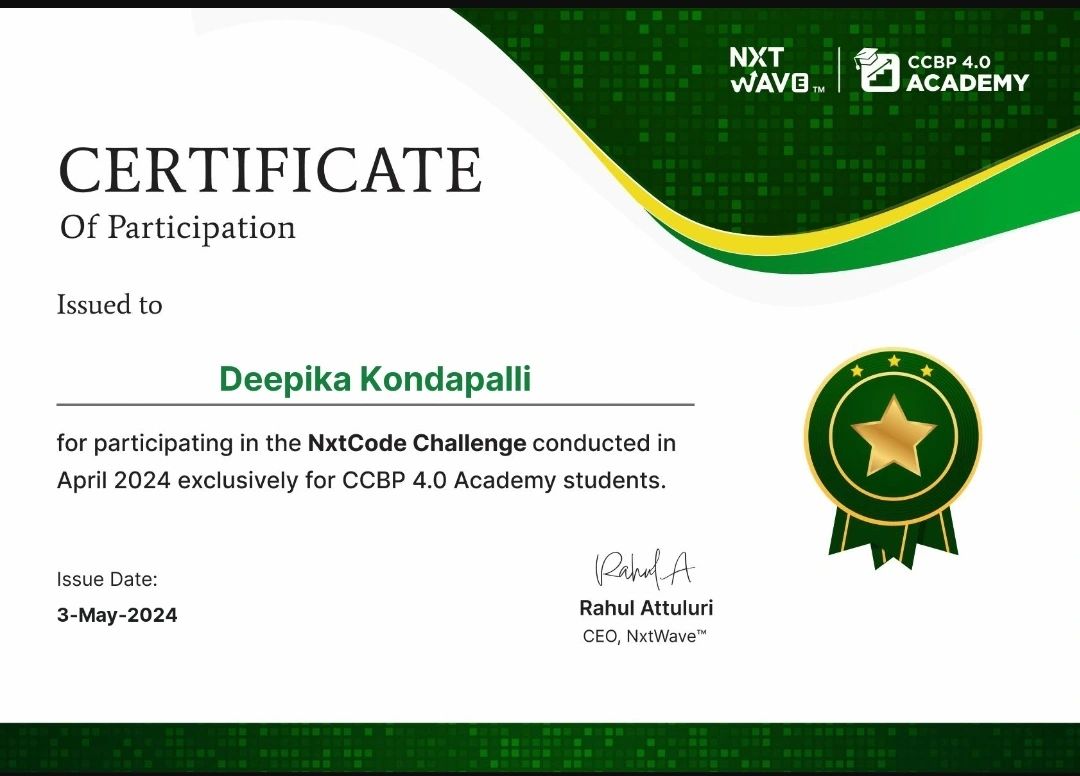 #nxtwave #ccbp #ccbpian #ccbpians #challenge #certificate #learning ... #nxtwave #ccbp #ccbpian #ccbpians #challenge #certificate #learning ...
