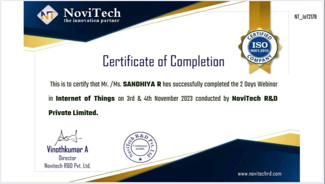 SANDHIYA R on LinkedIn: SANDHIYA R on LinkedIn: