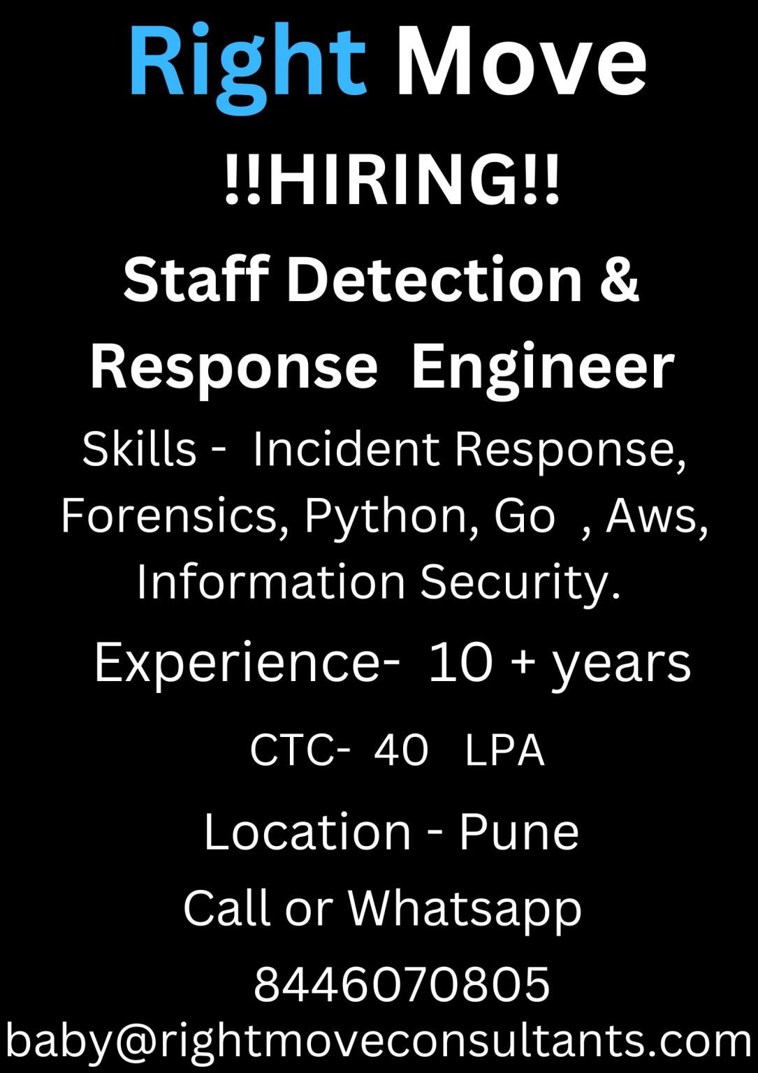 Baby Singh on LinkedIn: #staffdetection #responseengineer # ... Baby Singh on LinkedIn: #staffdetection #responseengineer # ...