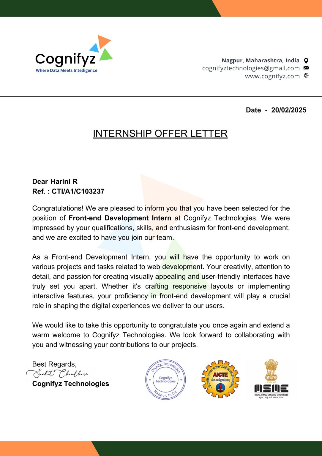 #internship #cognifyz #frontend #cognifyztechnologies | Harini R #internship #cognifyz #frontend #cognifyztechnologies | Harini R