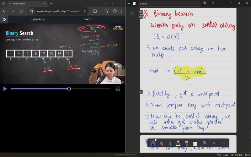 Gurjit Singh on LinkedIn: #cplusplus #dsa #learningjourney #binarysearch Gurjit Singh on LinkedIn: #cplusplus #dsa #learningjourney #binarysearch