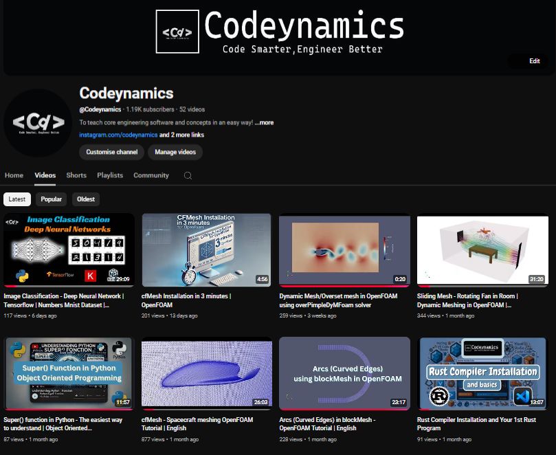 Codeynamics on LinkedIn: #openfoam #codeynamics #cfd #learning # ... Codeynamics on LinkedIn: #openfoam #codeynamics #cfd #learning # ...