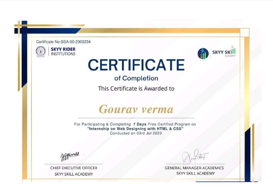 Gourav Verma on LinkedIn: #html #frontenddeveloper #css #programming Gourav Verma on LinkedIn: #html #frontenddeveloper #css #programming