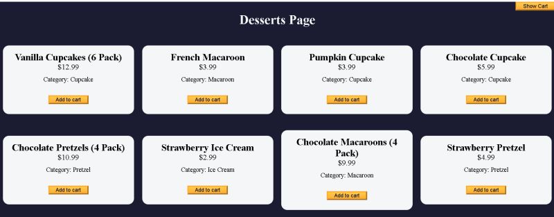 Designed a dessert dessert cart in JavaScript | Sairam S posted on the ... Designed a dessert dessert cart in JavaScript | Sairam S posted on the ...