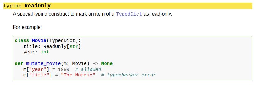Hieu Nguyen on LinkedIn: Python 3.13 - ReadOnly property Link: https ... Hieu Nguyen on LinkedIn: Python 3.13 - ReadOnly property Link: https ...