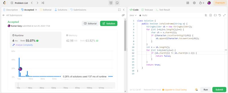 LeetCode Problem 125: Valid Palindrome | Kumar Garg posted on the topic ... LeetCode Problem 125: Valid Palindrome | Kumar Garg posted on the topic ...