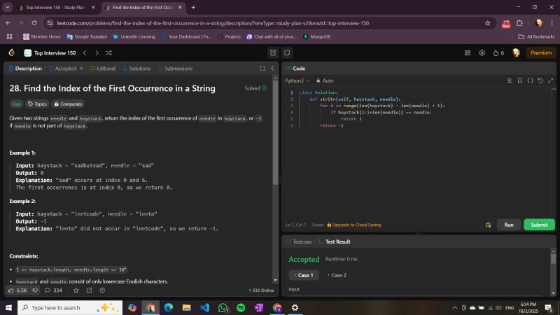 Mourya Birru on LinkedIn: #leetcode #python #strings #problemsolving # ... Mourya Birru on LinkedIn: #leetcode #python #strings #problemsolving # ...