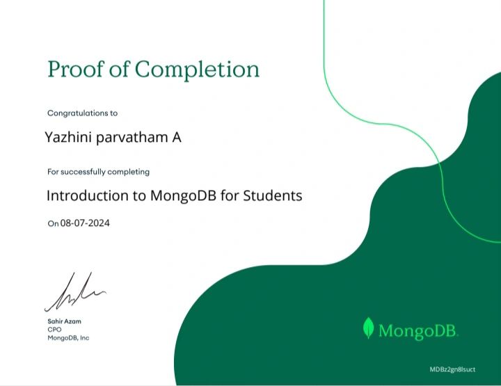 Yazhini parvatham A on LinkedIn: #mongodb #nosql #databasemanagement # ... Yazhini parvatham A on LinkedIn: #mongodb #nosql #databasemanagement # ...