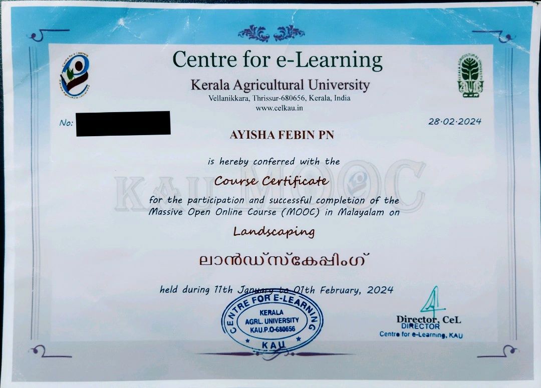 AYISHA FEBIN P N on LinkedIn: Hi, I am glad to share everyone that I ... AYISHA FEBIN P N on LinkedIn: Hi, I am glad to share everyone that I ...