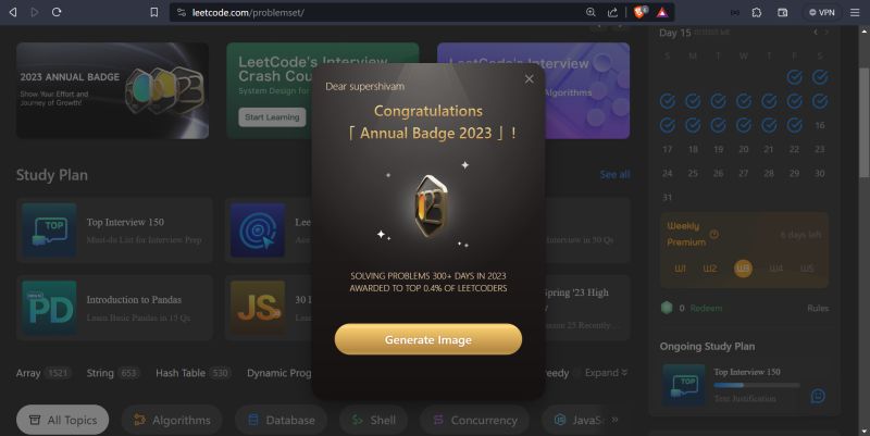 Shivam Maurya on LinkedIn: #codingmilestone #leetcode # ... Shivam Maurya on LinkedIn: #codingmilestone #leetcode # ...
