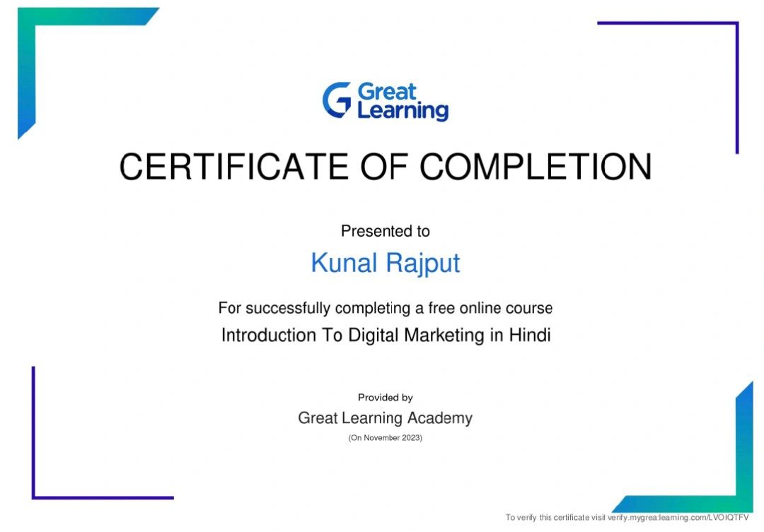 Kunal Rajput on LinkedIn: #greatlearning Kunal Rajput on LinkedIn: #greatlearning