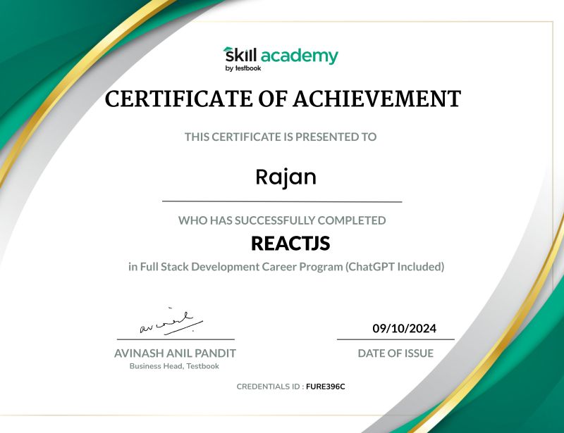 Rajan Rajput on LinkedIn: #reactjs #fullstackdeveloper #webdevelopment ... Rajan Rajput on LinkedIn: #reactjs #fullstackdeveloper #webdevelopment ...