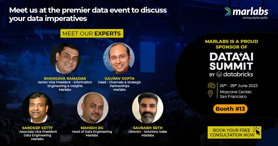 Marlabs LLC on LinkedIn: Marlabs at Data + AI Summit 2023 Marlabs LLC on LinkedIn: Marlabs at Data + AI Summit 2023